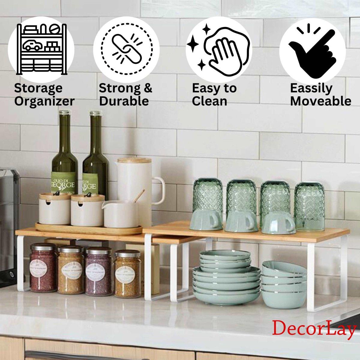 Kitchen Counter-Top Shelves, Storage organizer