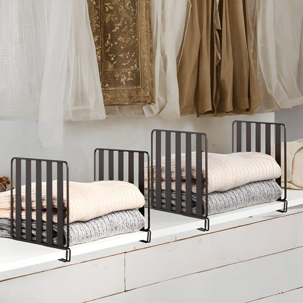 Wardrobe Organizer Partitions Closet Shelf Divider Separator Storage O